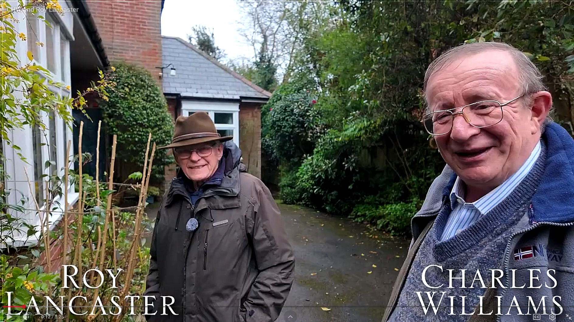 Charles & Roy Lancaster & Mahonia in February | Caerhays Estate